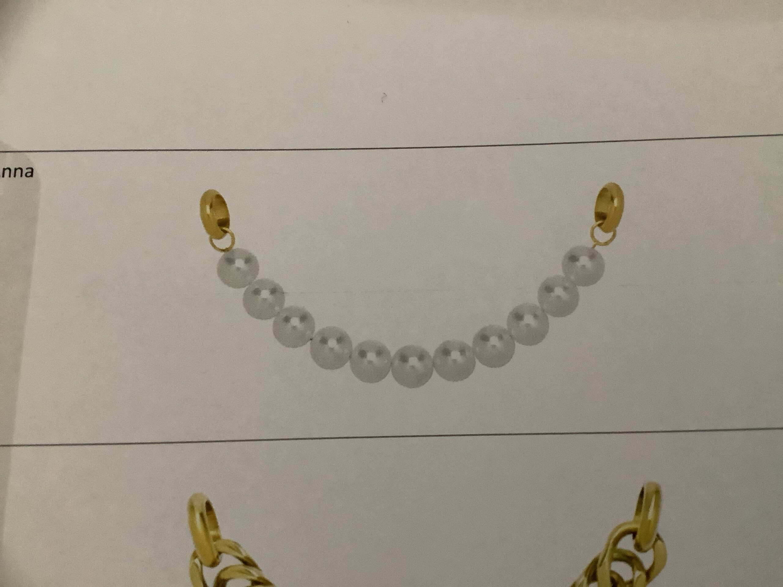 Ixxxi Chain Anna Gold 8.3cm - Mooi bij Roos